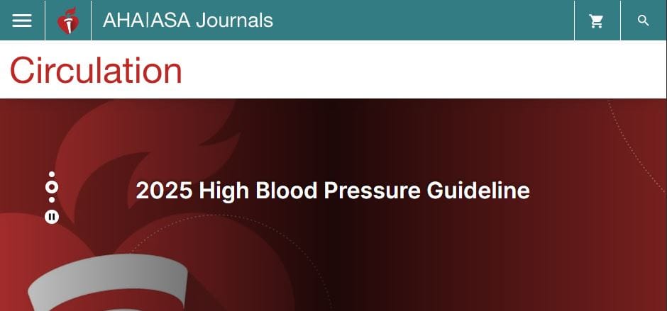Updates in the 2025 ACC/AHA Hypertension Guidelines